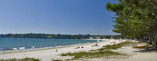 Plage de Cap Coz à Fouesnant